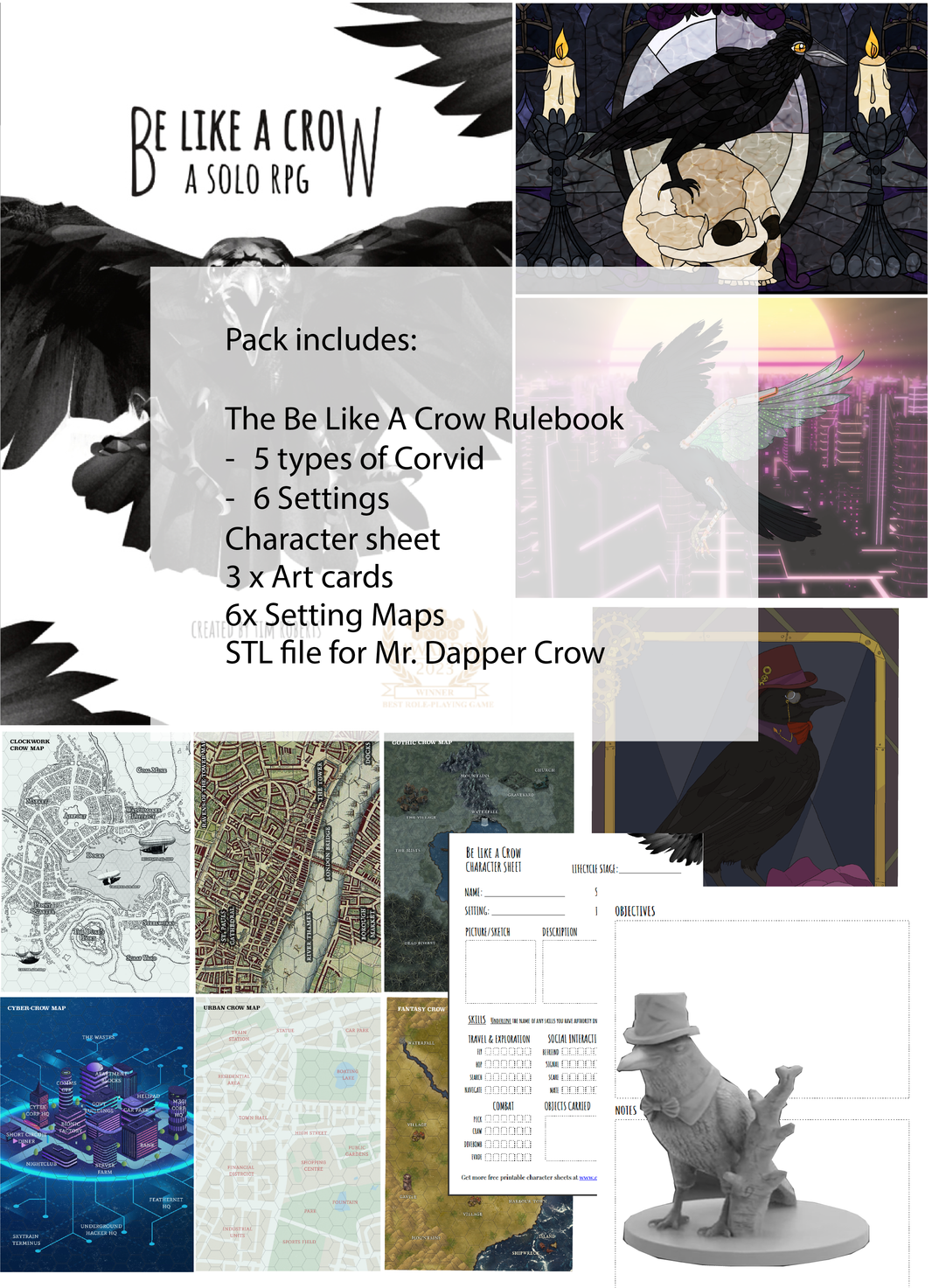 Be Like a Crow - A solo RPG adventure